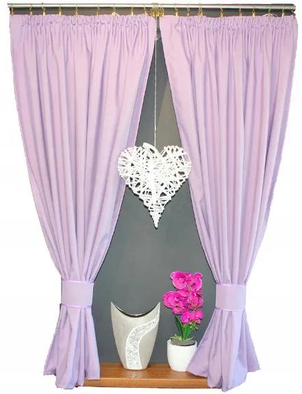 Hotová záclona Agáta 150x150cm různé barvy Barva: růžová