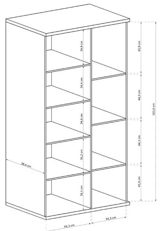 Obývací stěna se skříní CALI | 4 díly + ČERNÉ NOHY | 420 cm | sestava D | artisan