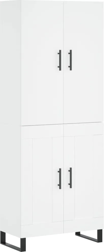 Skříň highboard bílá 69,5 x 34 x 180 cm kompozitní dřevo 3195811