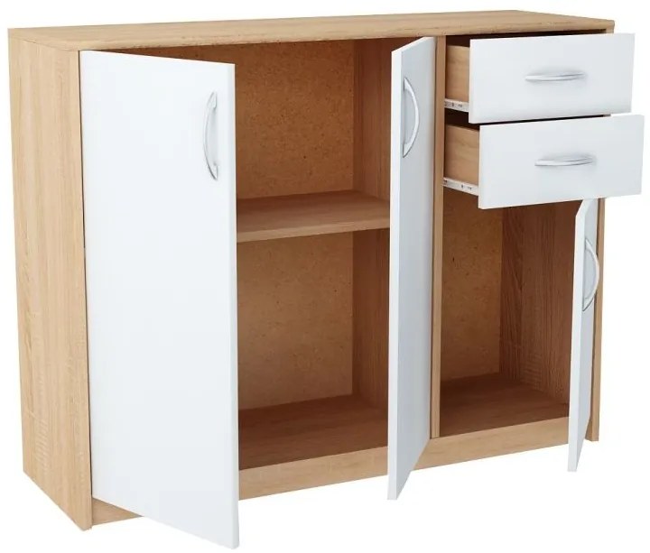 Casarredo Komoda AGNES/HIT 3D2S dub sonoma/bilá