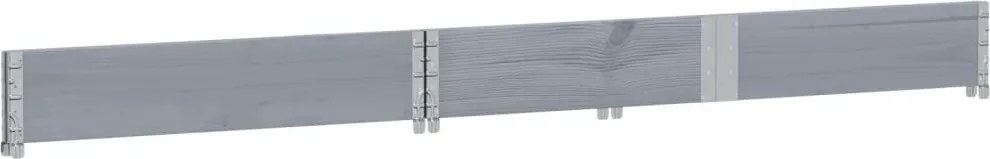 Zahradní truhlík šedý 150x50 cm masivní borové dřevo 3295405