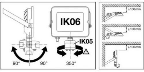 LED reflektor s pohybovým čidlem LEDVANCE FLOODLIGHT COMPACT 50W 3000K teplá bílá