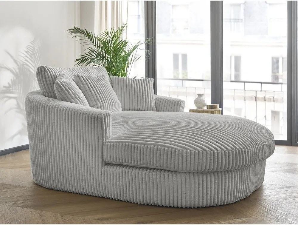 Šedé manšestrové křeslo Belem – Bobochic Paris