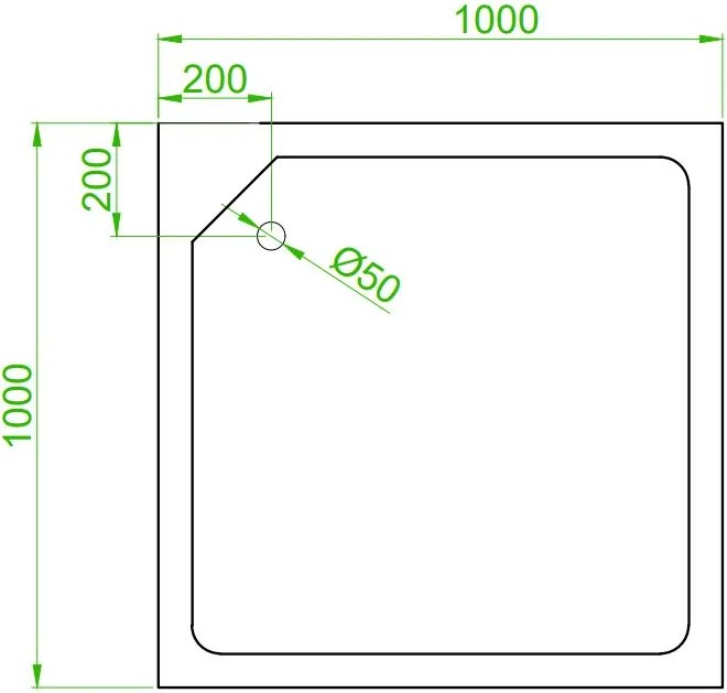 Terra Hydromasážní box LISA 100x100