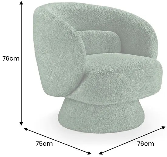 Designové křeslo Maitho zelené