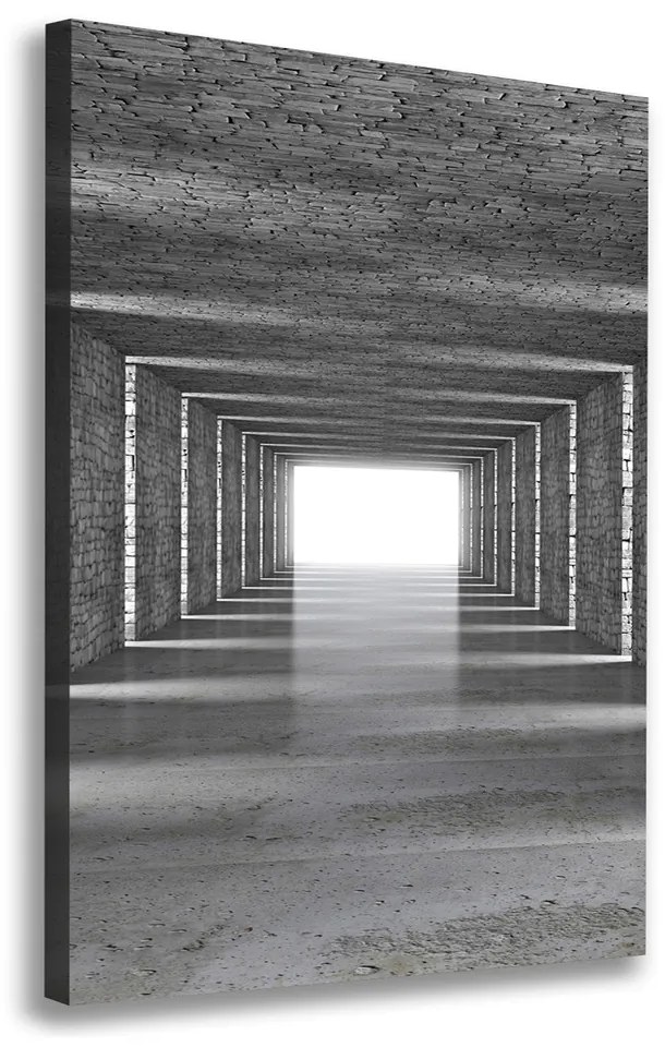 Wallmuralia Foto obraz na plátně Tunel z cihly 70x100 cm
