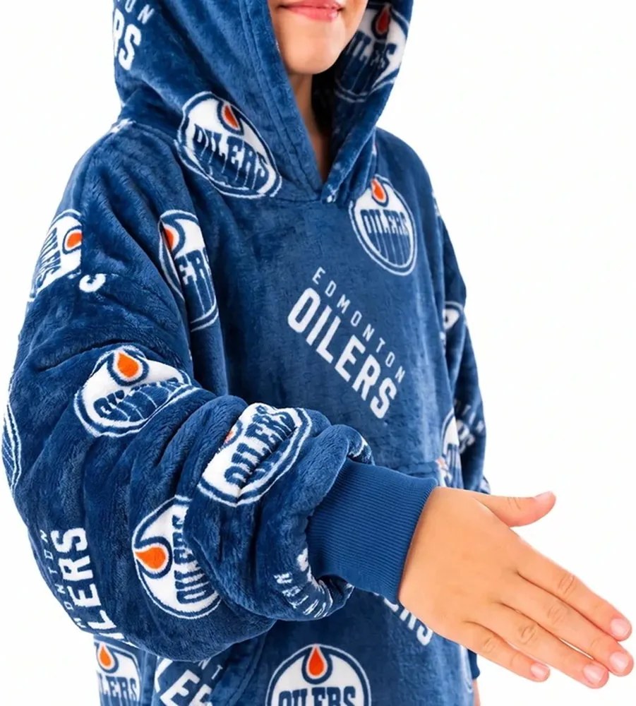Mikinová televizní deka NHL Edmonton Oilers - vel. S