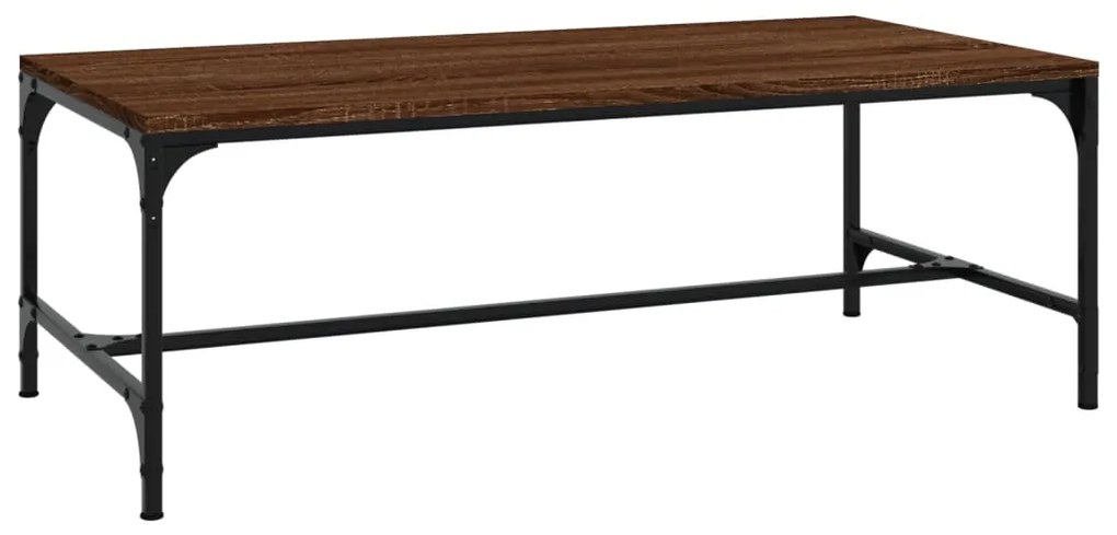 819391 vidaXL Konferenční stolek hnědý dub 100x50x35 cm kompozitní dřevo