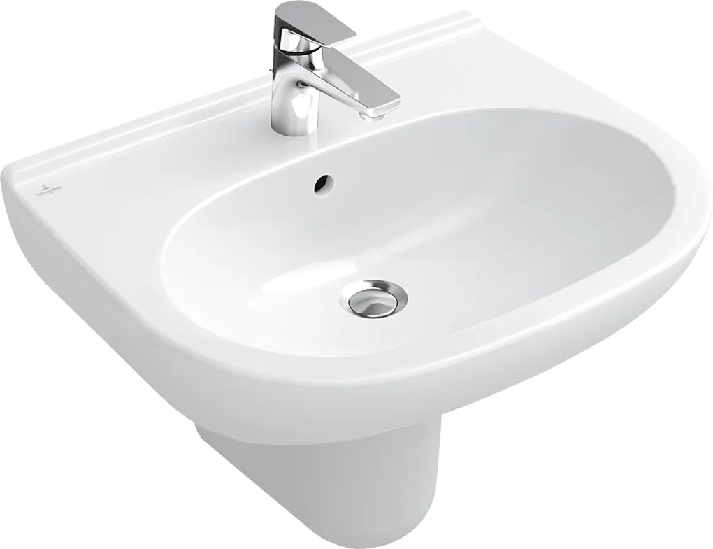 Umyvadlo Villeroy & Boch O.Novo 55x45 cm otvor pro baterii uprostřed 51605501