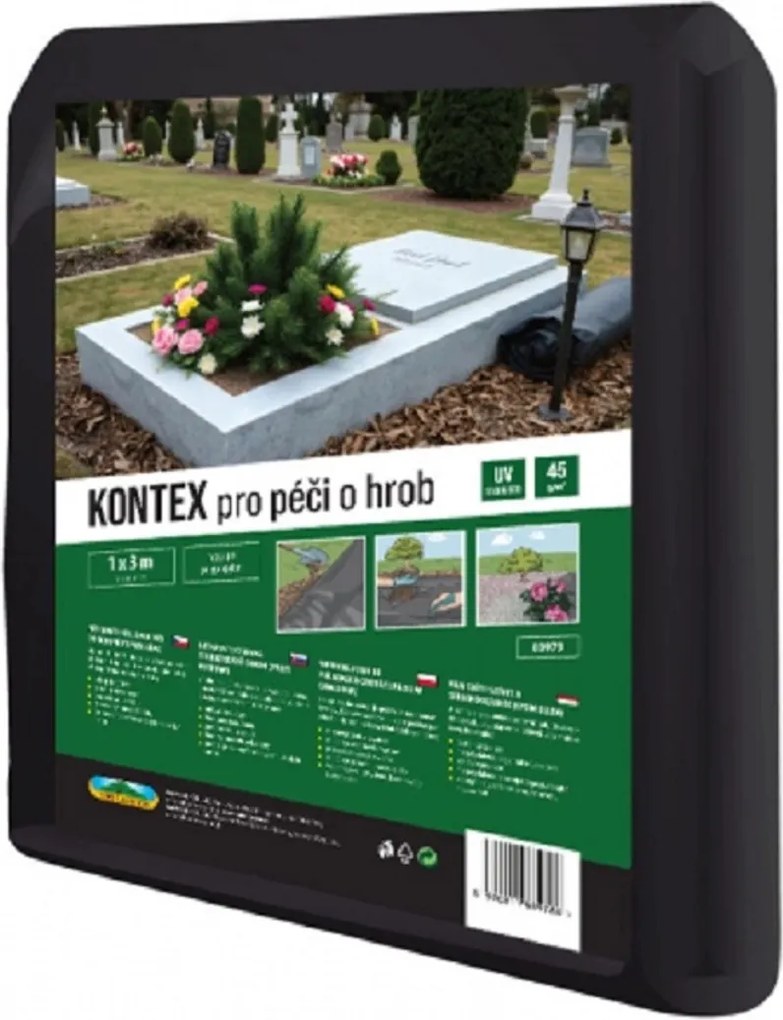 NOHEL GARDEN Netkaná mulčovací textilie KONTEX PRO PÉČI O HROB 1 x 3 m