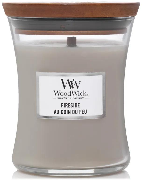 WoodWick – svíčka Fireside (Oheň v krbu) Velikost: velká 609 g