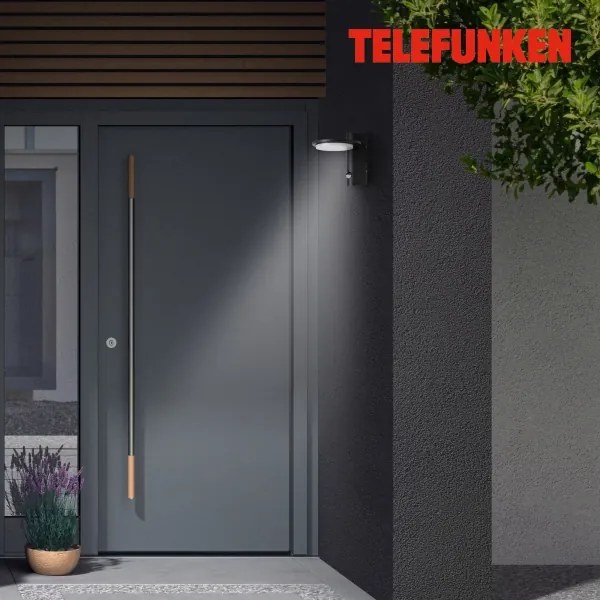 Telefunken 312505TF-LED Venkovní nástěnné svítidlo se senzorem LED/10W/230V IP44