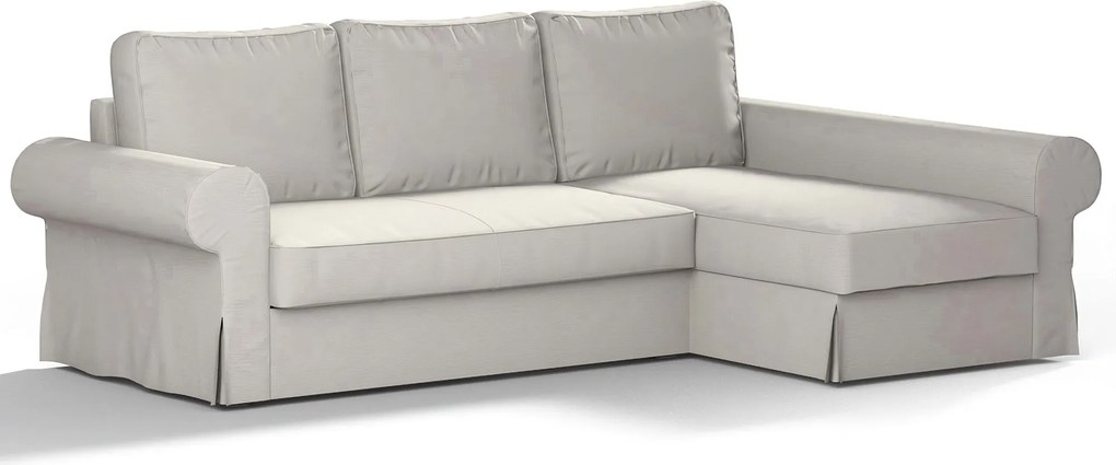 Potah na pohovku IKEA Backabro rozkládací se šezlongem barva šedá