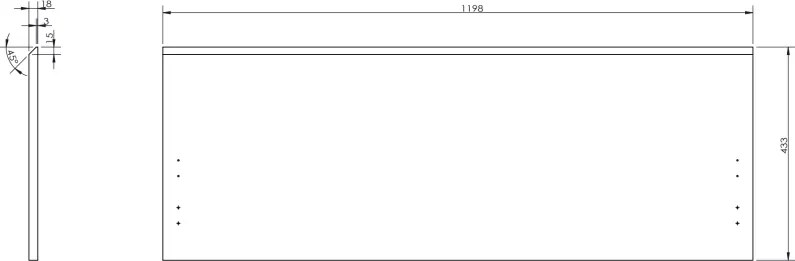 Mexen Orio, koupelnová skříňka 120 cm, 1 zásuvka, bílá matná, 91A10-12047-1-BF01