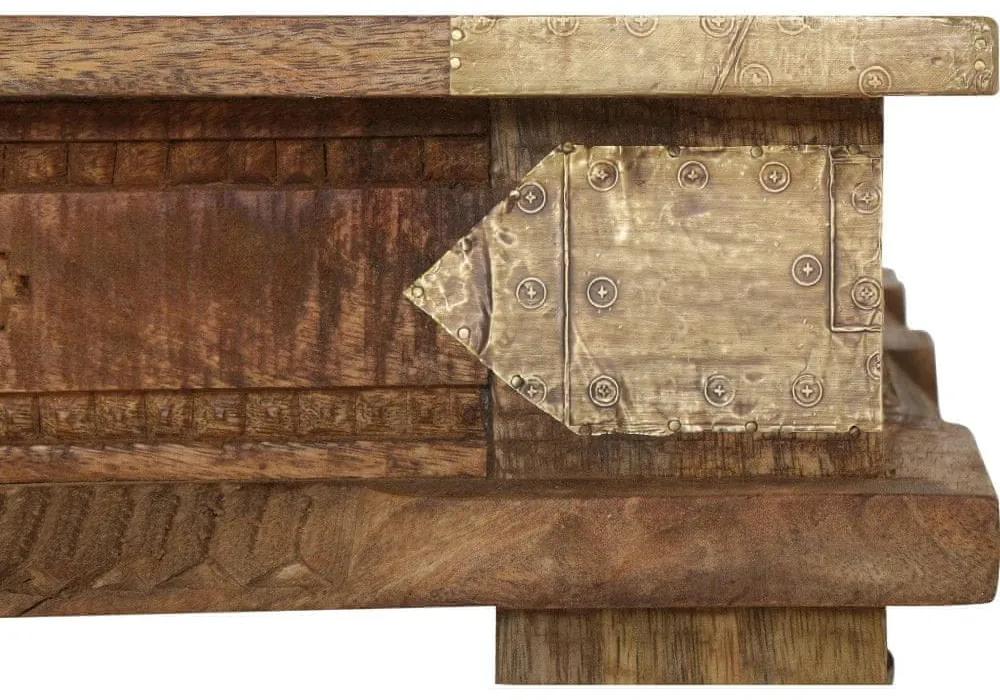 Massive home Dřevěný konferenční stolek Medita - výběr velikosti