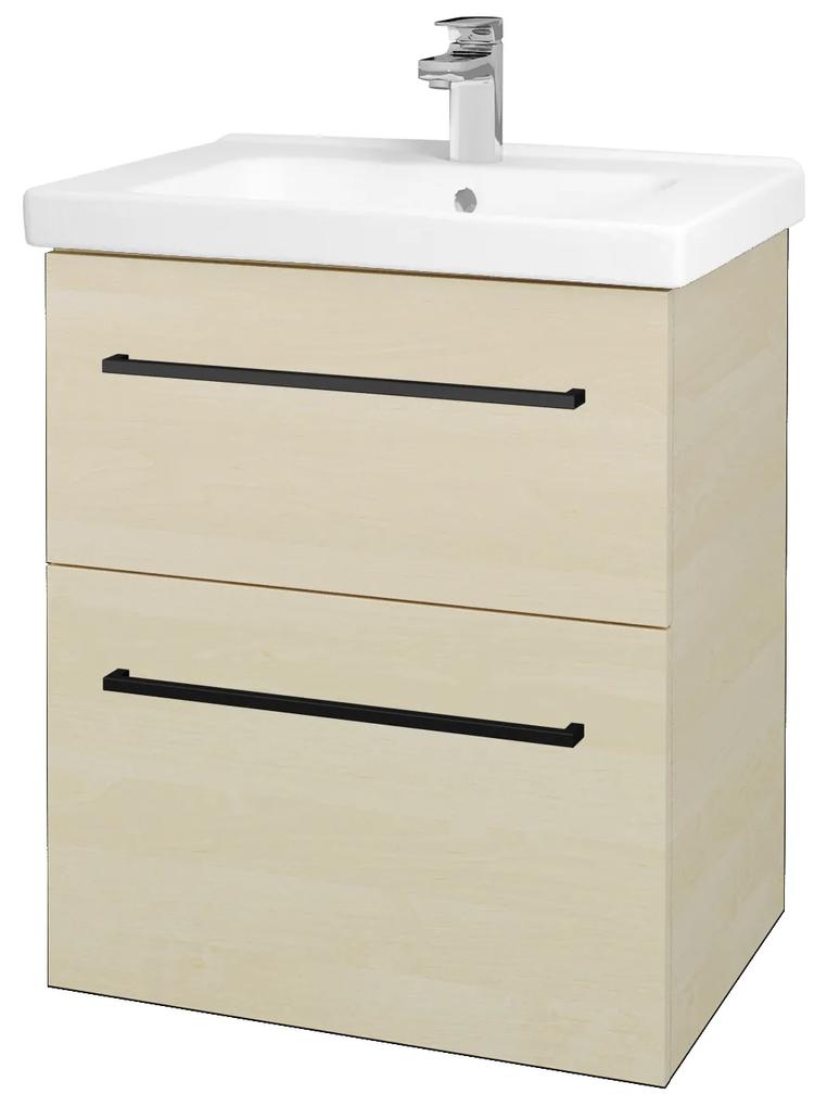 Dřevojas Koupelnová skříň BIG INN SZZ2 65 Varianta: M01 Bílá mat / Úchytka T02 / M01 Bílá mat
