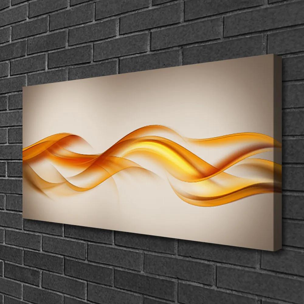 Obraz na plátně Abstrakce Vlny Art Umění 100x50 cm