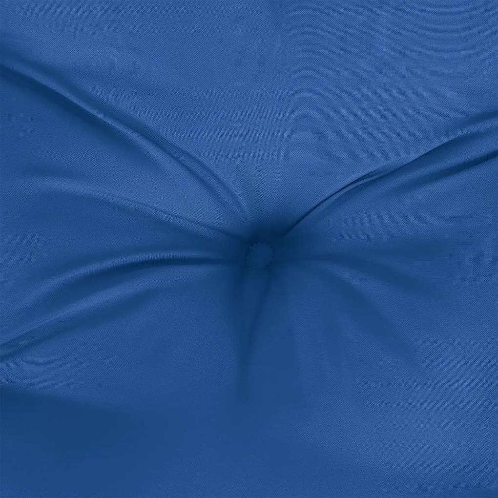Poduška na palety královsky modrá 70 x 40 x 12 cm textil