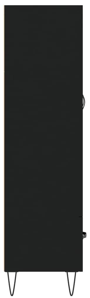 Skříň highboard černá 69,5 x 31 x 115 cm kompozitní dřevo