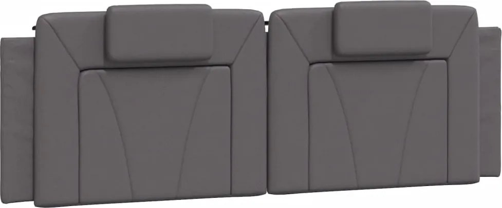 Postel Viana s matrací šedá 160 x 200 cm umělá kůže 3208806