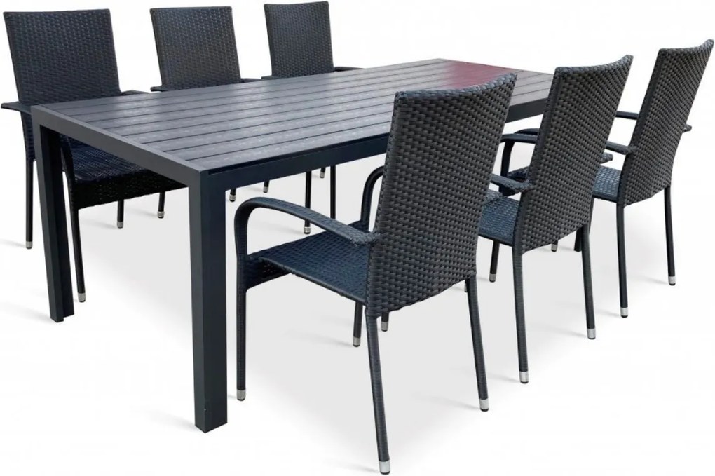 Vikio Zahradní set 180x90 pro 6 osob DT254 antracit