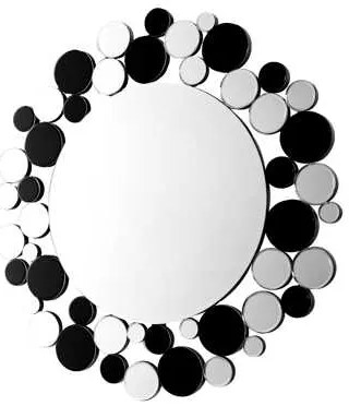 Kayoom Zrcadlo na stěnu Bubble 1925 Stříbrná / Černá