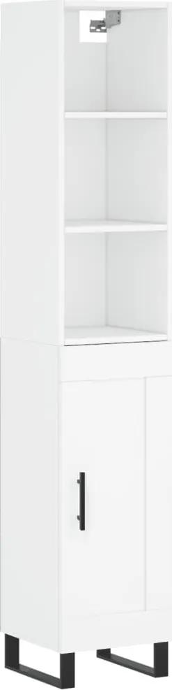 vidaXL Skříň highboard 34,5 x 34 x 180 cm kompozitní dřevo [3190109] Barva: kouřový dub
