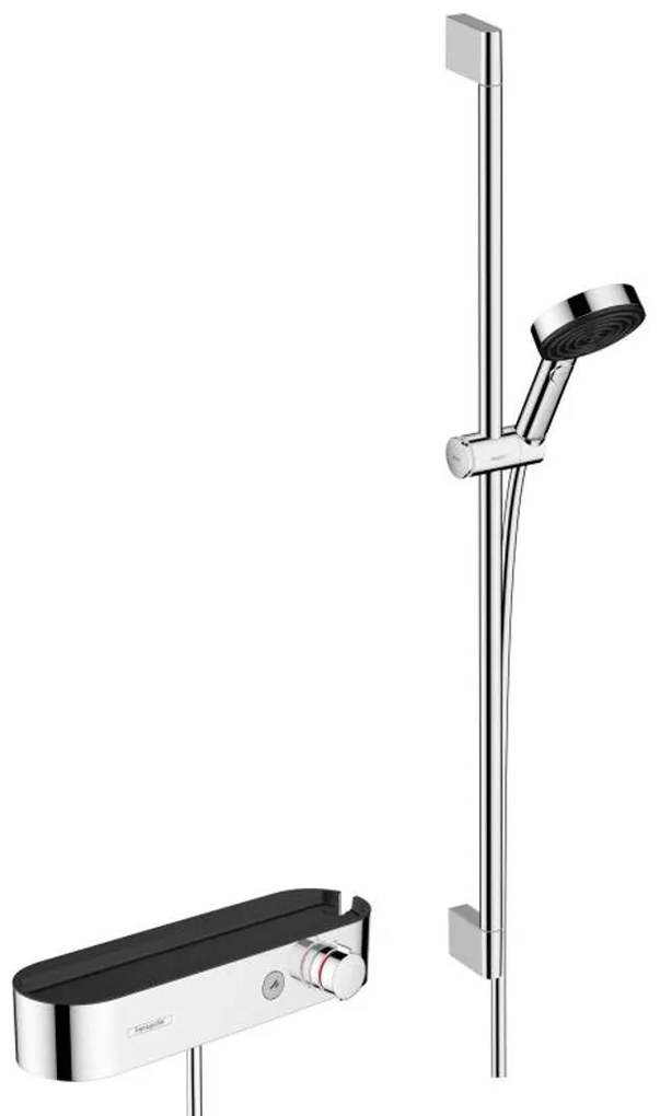 Hansgrohe Pulsify Select - Sprchový set Relaxation s termostatem, 3 proudy, s tyčí 90 cm, chrom 24270000