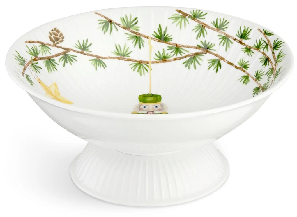 KÄHLER Porcelánová mísa Hammershøi Christmas 23 cm, bílá barva, multi barva, porcelán,