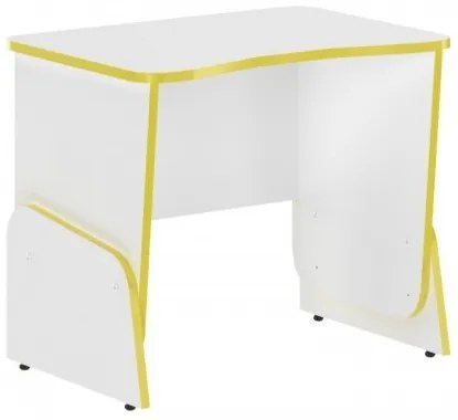 Psací/počítačový výškově nastavitelný stůl SKILL STG7050 žlutý - 3D5454