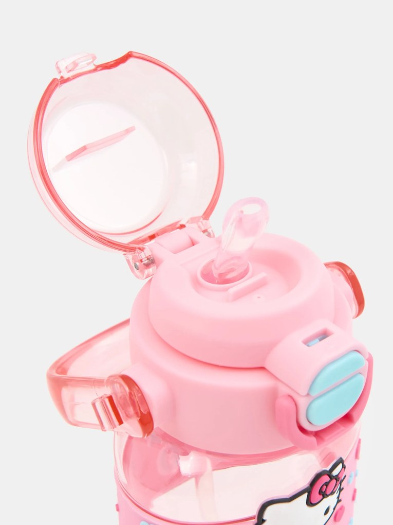 Sinsay - Láhev na pití s držadlem a brčkem Hello Kitty - vícebarevná