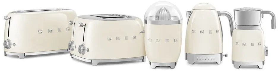 Krémová rychlovarná konvice z nerezové oceli 1,7 l Retro Style – SMEG