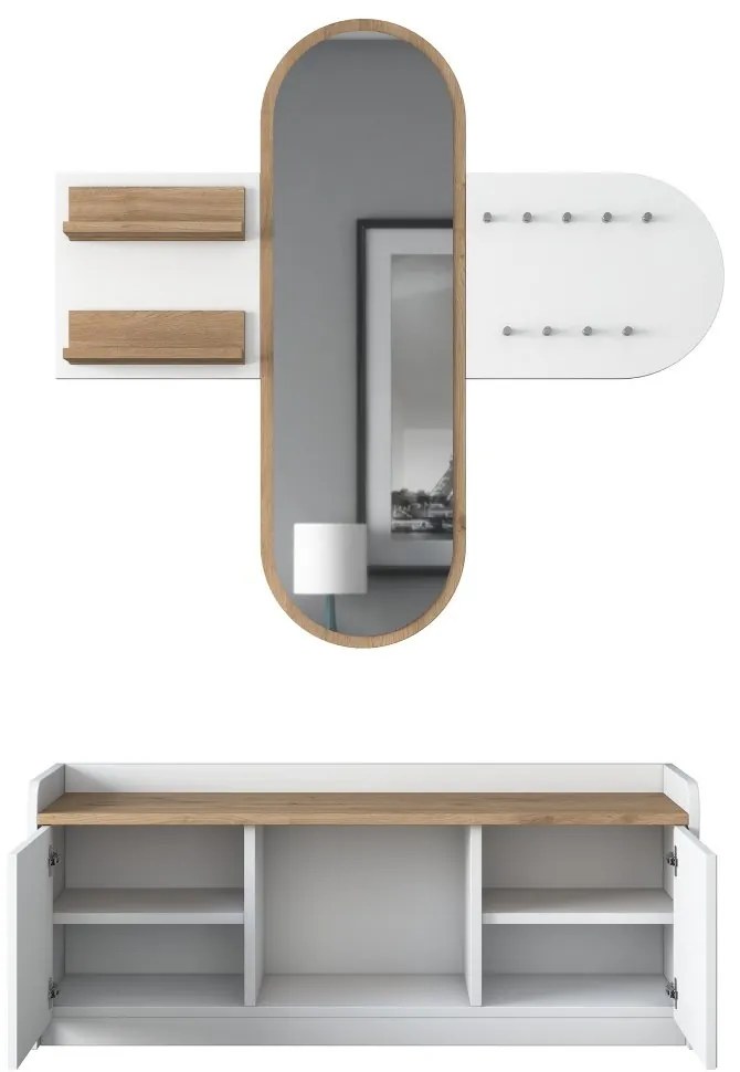 Předsíňová stěna EE101 - 1983 - Walnut