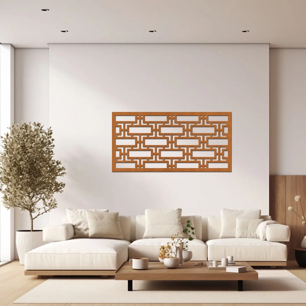 dřevo života Dřevěný dekorační panel LINES Zvolte rozměr (cm): 40x80, Zvolte barvu dekoru: Bílá