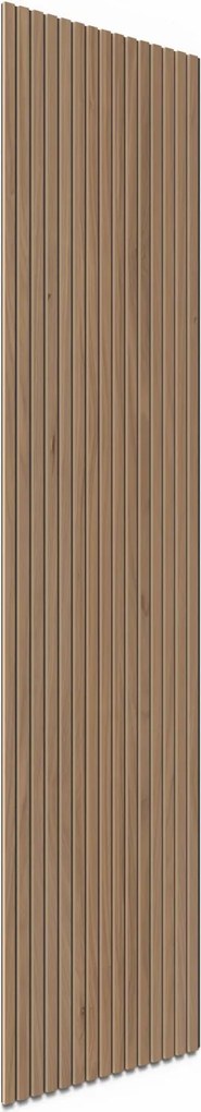 Denpanels Akustický panel WOOD Ořech přírodní MDF černá plsť 240 x 60 x 2 cm