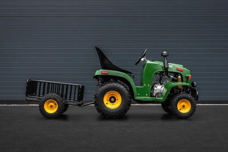 Leramotors 110cc - dětský zahradní traktor s vozíkem