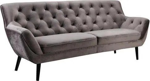 XXXLutz POHOVKA CHESTERFIELD, textil, šedá, černá Stylife - Pohovky - 001491003203