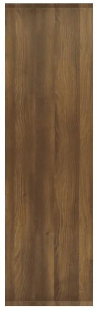 Petromila Knihovna/dělicí stěna hnědý dub 80x30x103 cm kompozitní dřevo