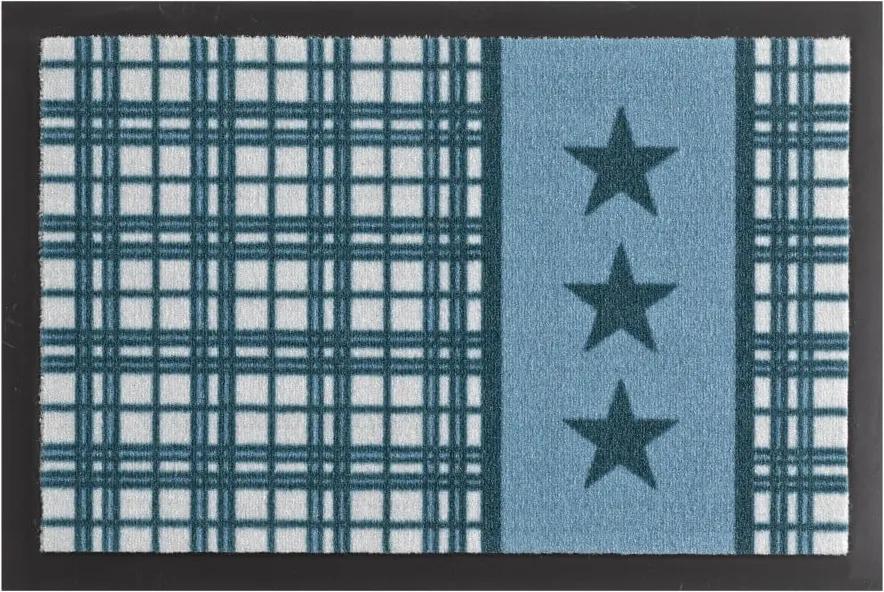 Rohožka Hanse Home Star Plaid Printy Blue, 40 x 60 cm