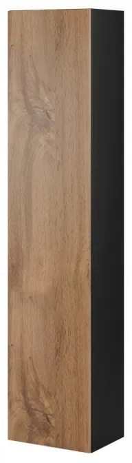 Vysoká závěsná skříňka Zigo 180, Barva: černý / wotan