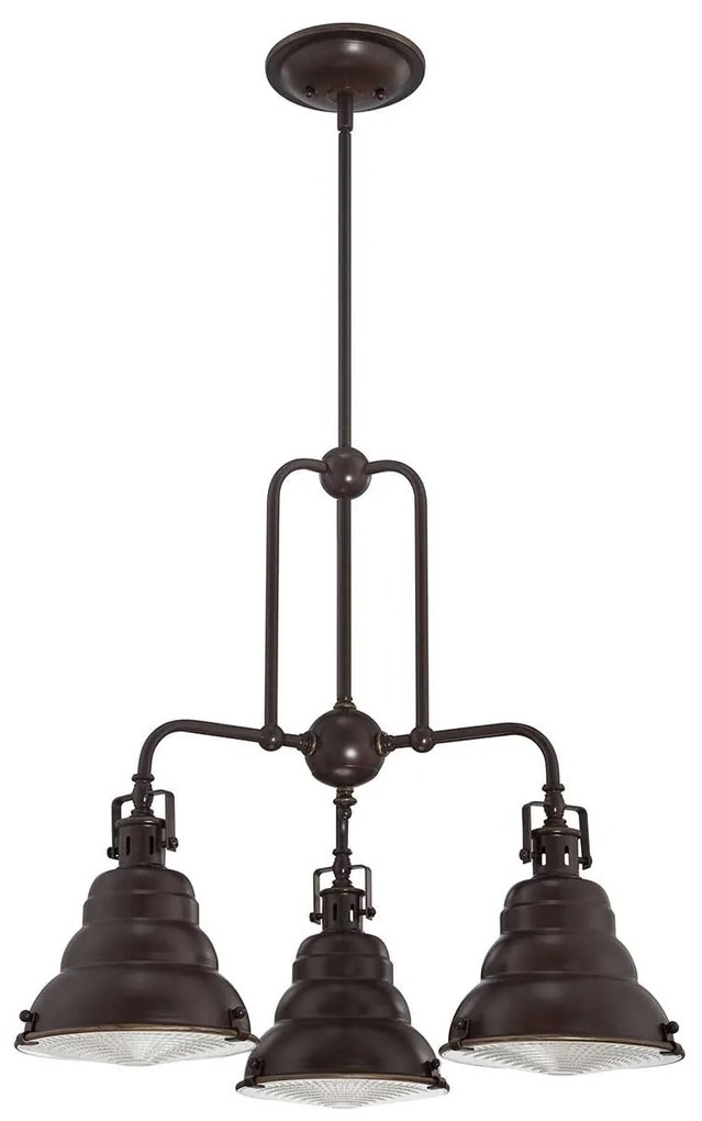 Elstead Industriální lustr Quoizel EAST VALE PM/3xE27
