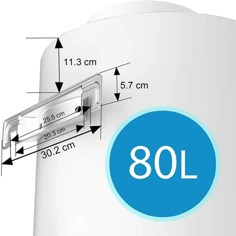 Aquamarin 74793 Elektrický zásobník na horkou vodu 80 l, bílý