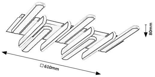 Rabalux 71049 - LED Stropní svítidlo SINDRI LED/46W/230V
