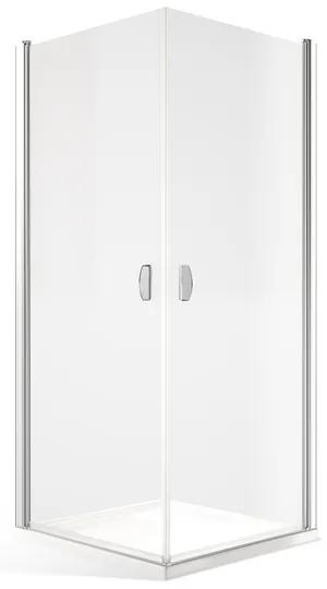 Čtvercový sprchový kout 800x800 mm
Instalační rozměr: 772–792 mm
 - Bezbariérový sprchový kout DCO1+DCO1 -  2x otevírací dveře Roltechnik OUTLET