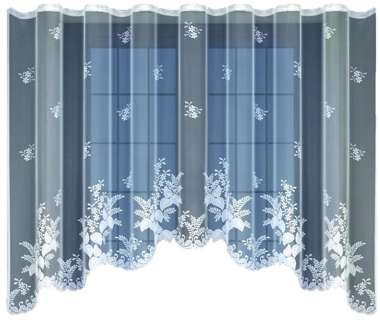 Dekorační žakárová záclona s řasící páskou SINAI 160 bílá 300x160 cm MyBestHome