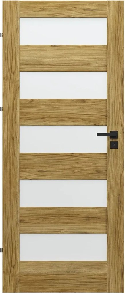 Porta doors Interiérové dveře rámové, 60 L, 60 × 197 cm, fólie, levé, dub Catania, prosklené