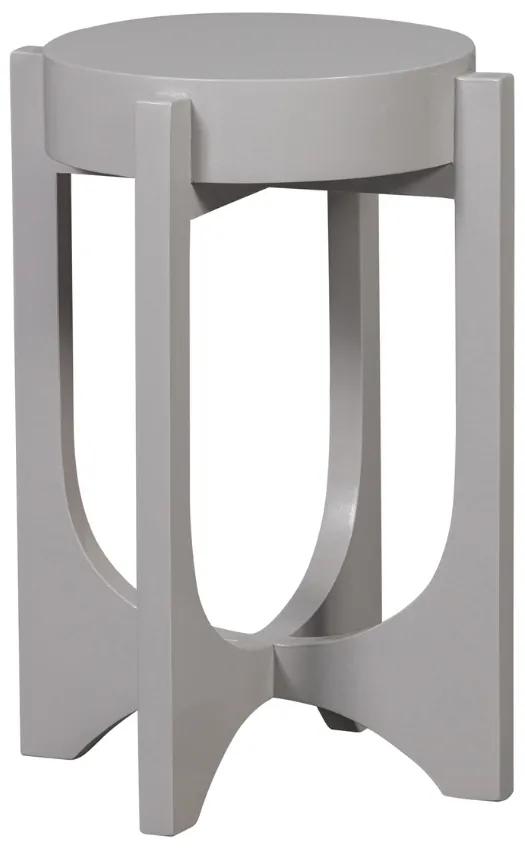 OnaDnes -20% Hoorns Světle šedý dřevěný odkládací stolek Upco 35 cm