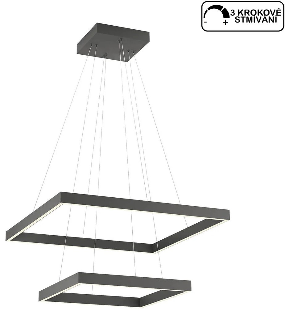 Světla a lustry REDO GROUP Redo FEBE 01-2915 černé závěsné svítidlo na lanku/LED 75W/3000K-4000K Barva světla: 4000K
