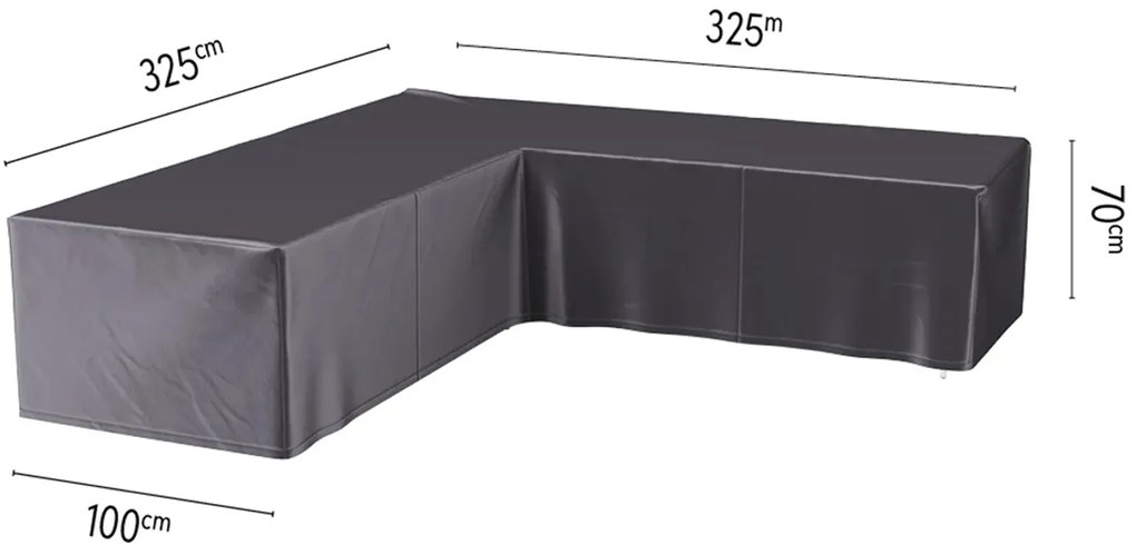 Platinum designové zahradní ochranné plachty na nábytek AeroCovers (325 x 325 x 100 cm)