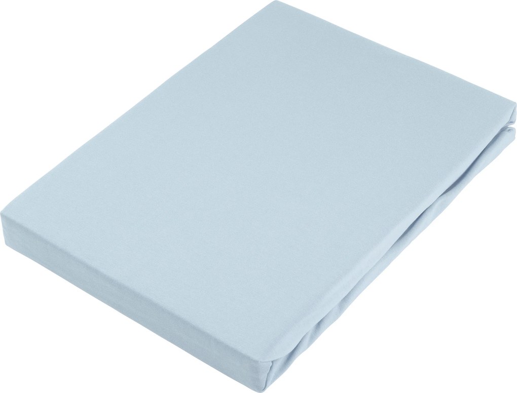 XXXLutz BOXSPRINGOVÉ PROSTĚRADLO, žerzej, světle modrá, 90/220 cm Novel - Prostěradla - 004550010217